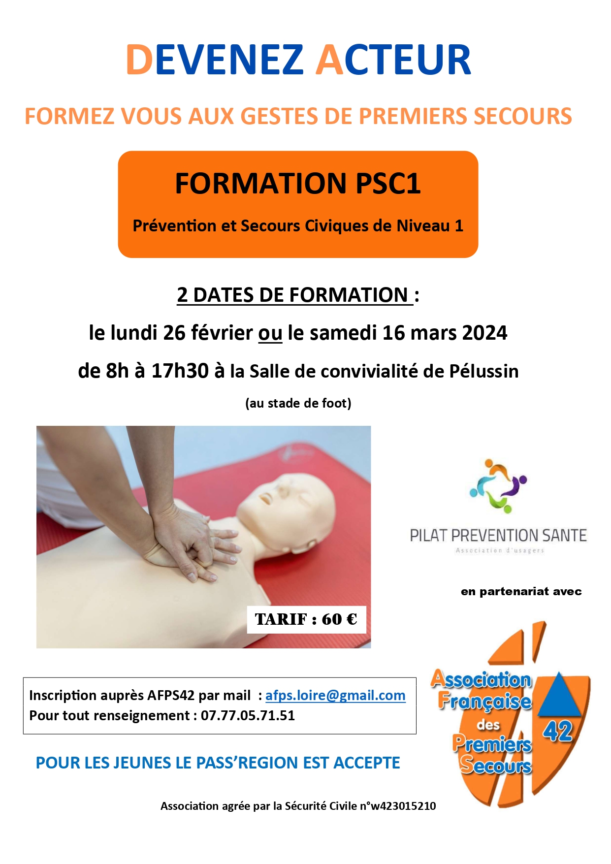 Formation geste premiers secours - Mairie de Pélussin